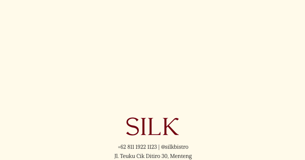 @silkbistro | Linktree